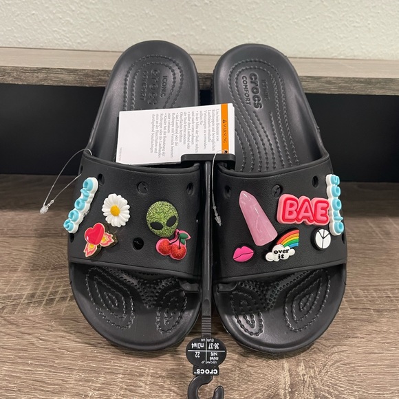 CROCS | Shoes | Crocs Classic Embellished Slide Rare Alien Bae Brand ...